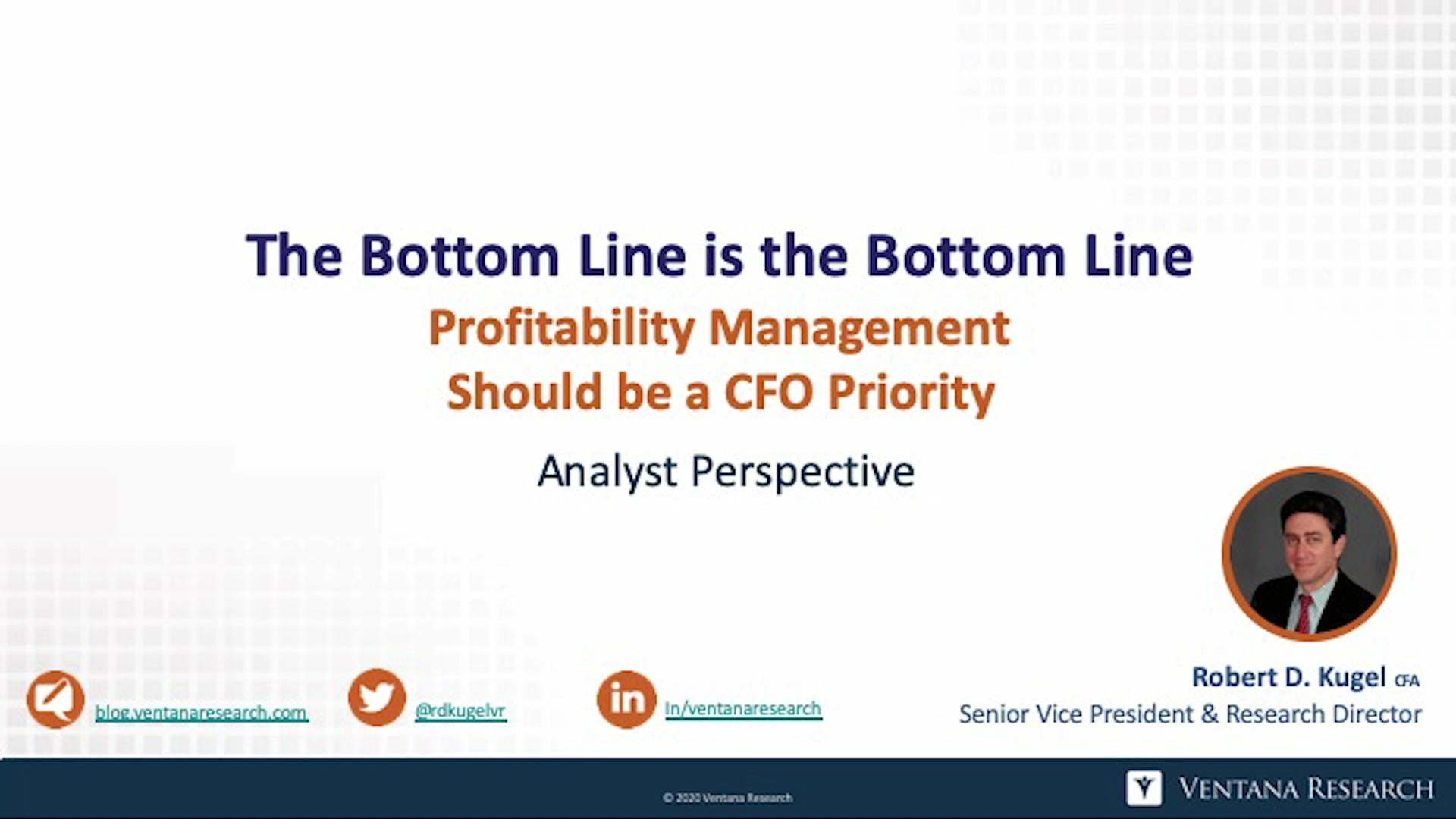 The Bottom Line Is the Bottom Line